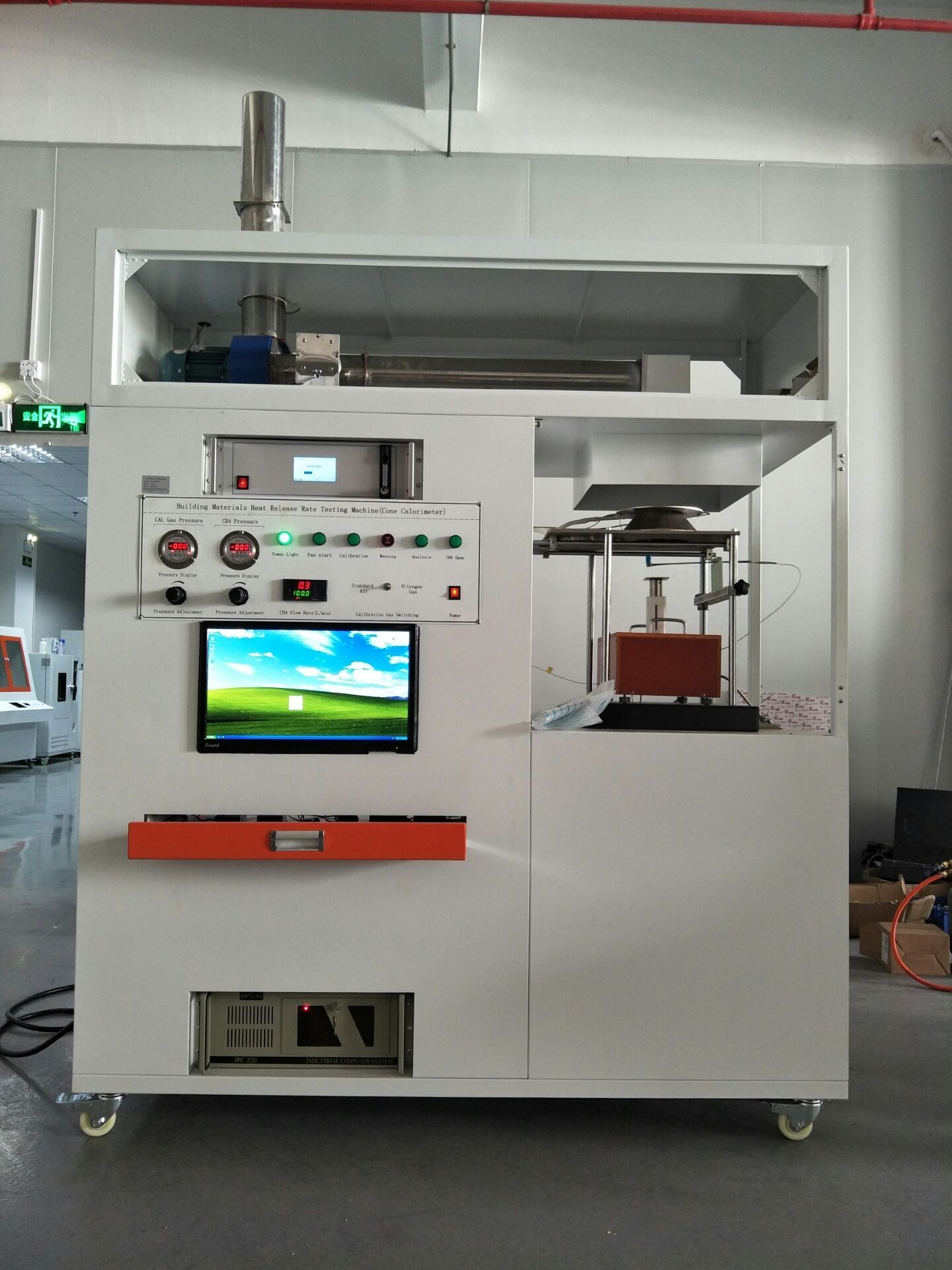 Flammability Testing Equipment Flooring Radiant Heat Flux Test Apparatus