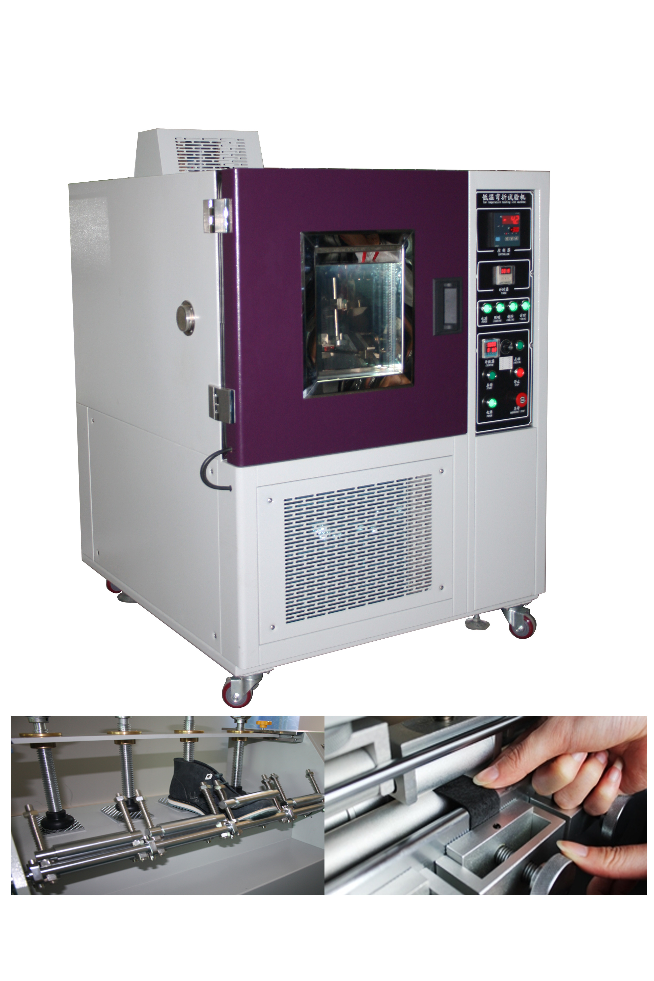 Low Temperature Freeze Test Chamber Shoe Bending Ross Flexing Resistance